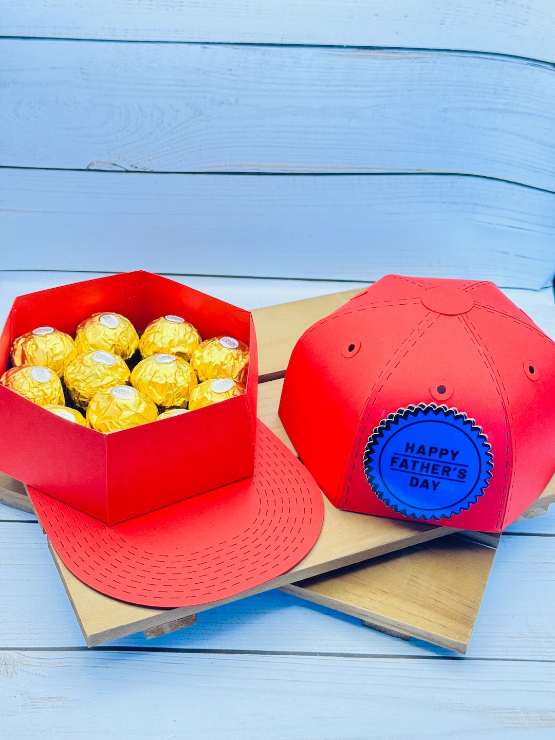 Father's Day Cap Box Fathers Day Gift Father's Day Party Decoration ...