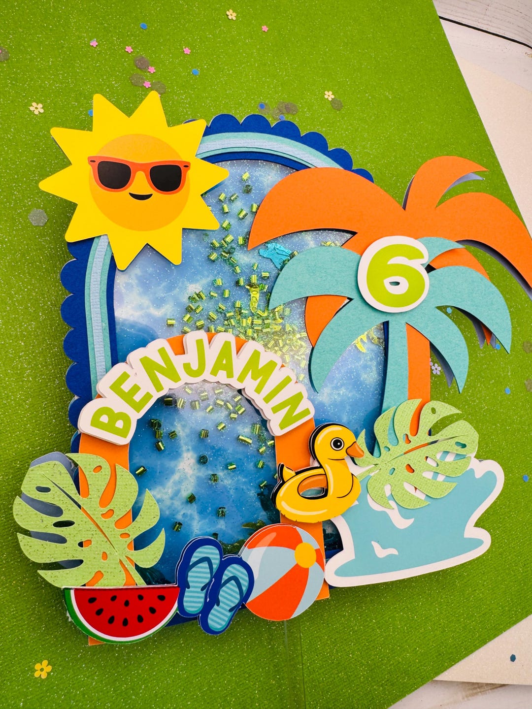 Pool Party Cake Topper: Splish Splash Summer Birthday Decoration - Etsy