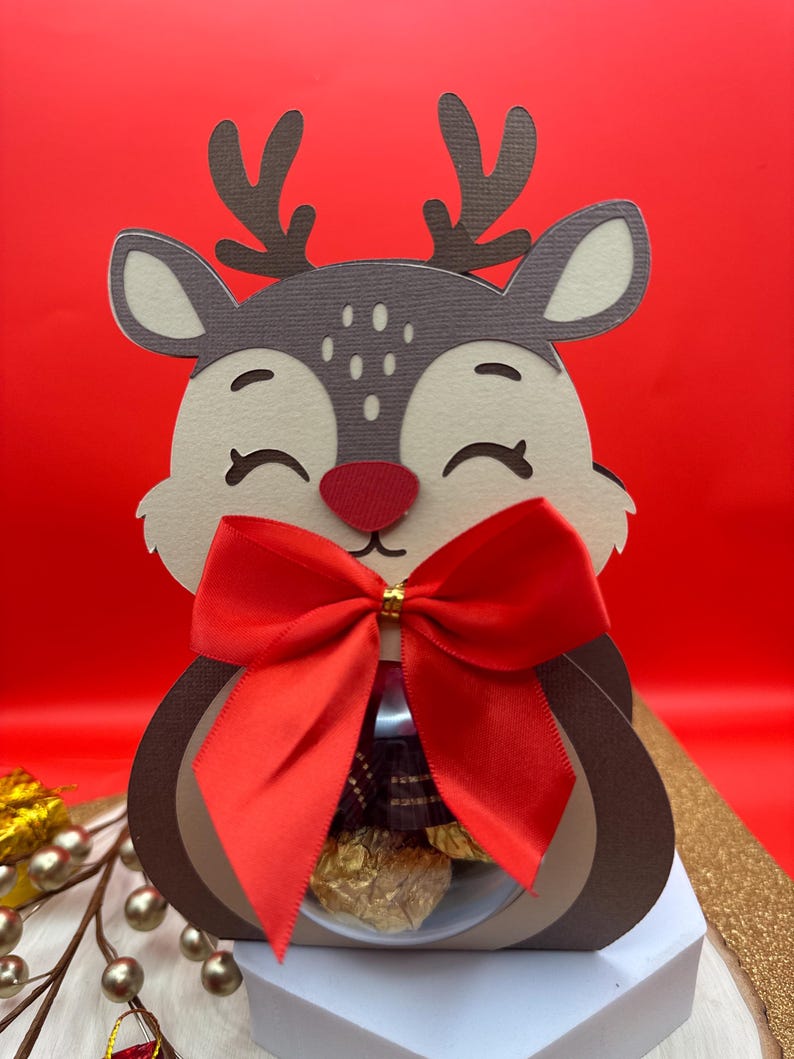 Reindeer Christmas Gift Set Gift Box for Girls Xmas Treat Bag Stocking ...