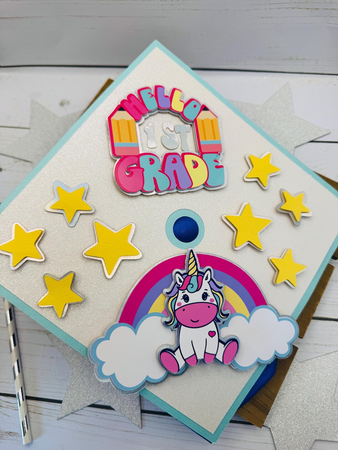 Graduation Cap Topper Kindergarden Graduation Personalized Grad Cap ...