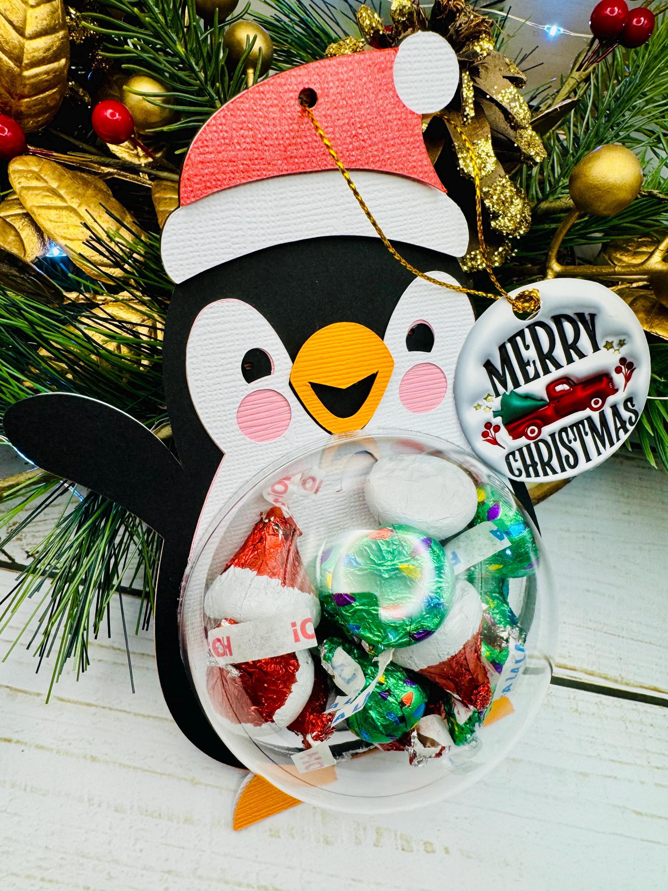 Penguin Christmas Candy Holder: Party Favor, Stocking Stuffer - Etsy
