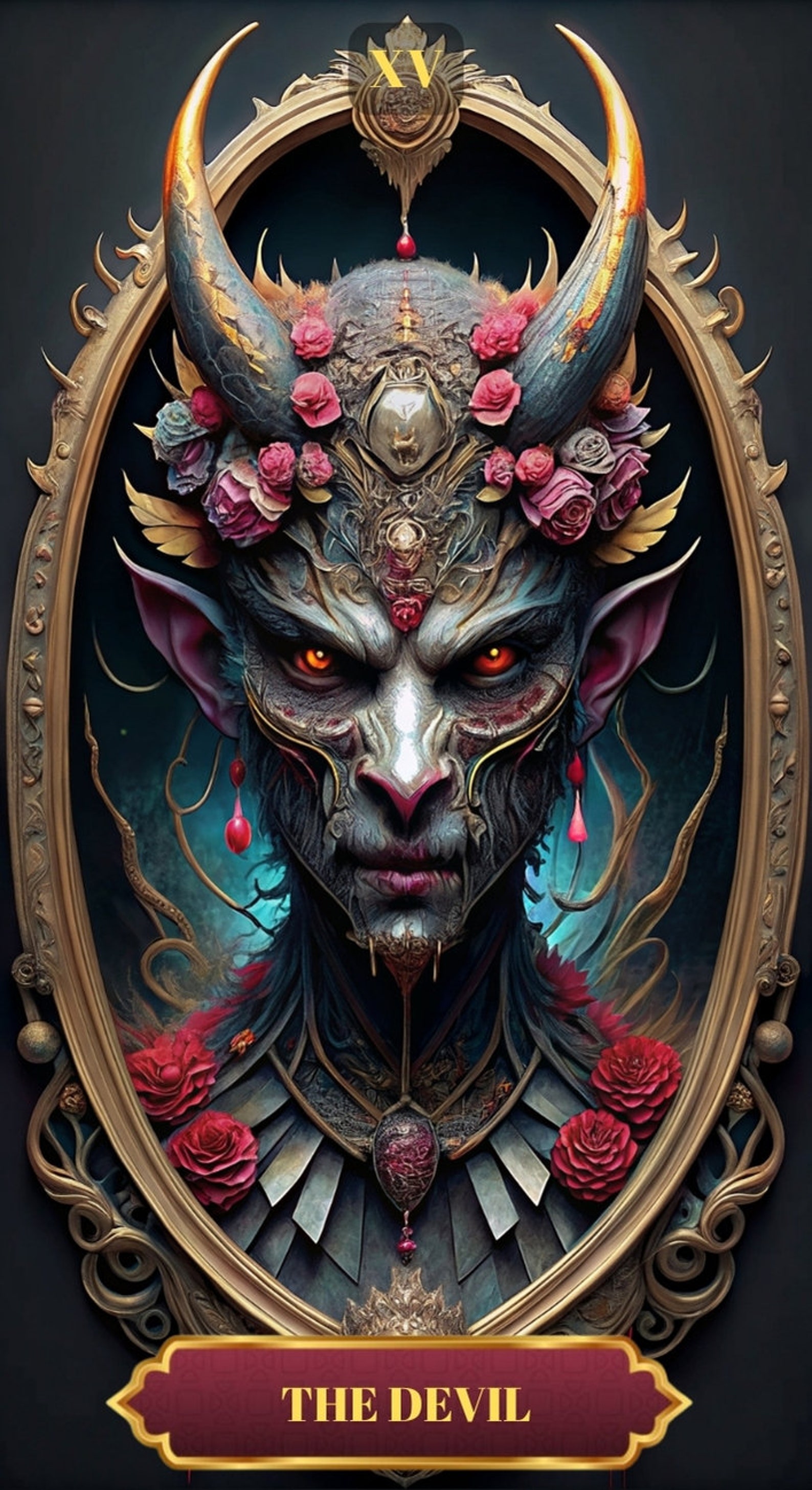 Rose Digital Tarot Deck , Complete Tarot With 78 Cards , Printable ...