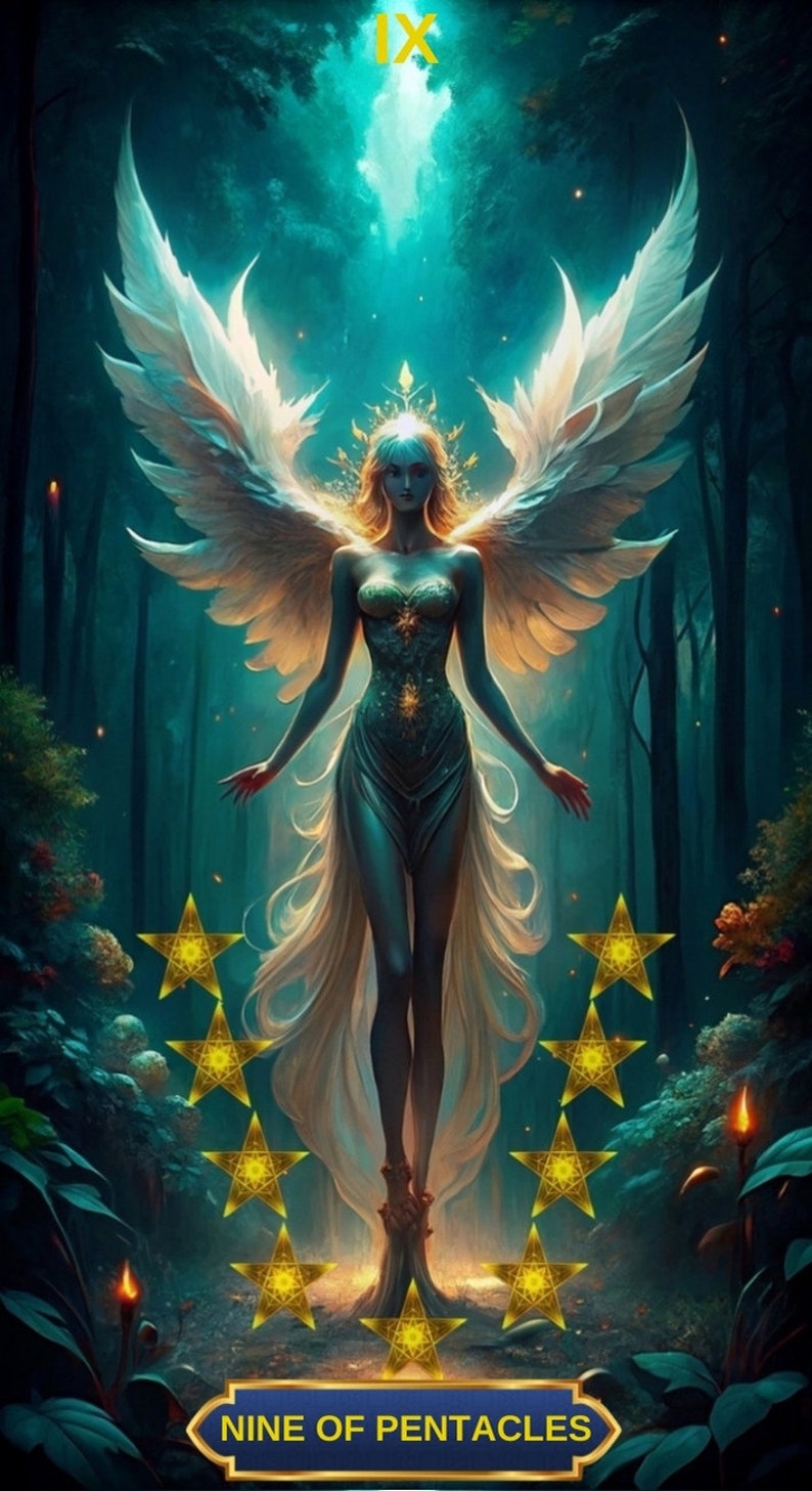 Printable Tarot Card , Complete Tarot With 78 Cards , Angel's Wing ...