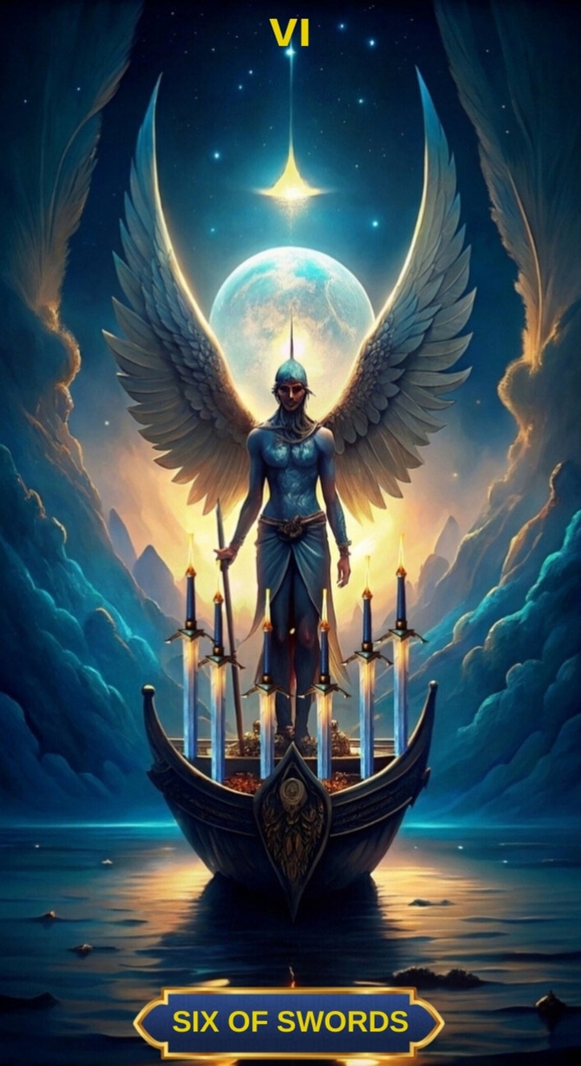 Printable Tarot Card , Complete Tarot With 78 Cards , Angel's Wing ...