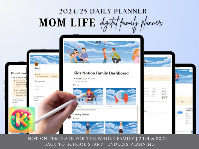 Mom Template Ultimate Family Planner All in One Notion for Family ...