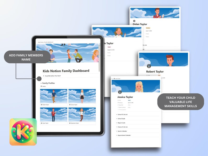 Mom Template Ultimate Family Planner All in One Notion for Family ...