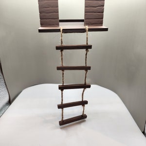 3D Printed Tree House With Rope Ladder - Etsy