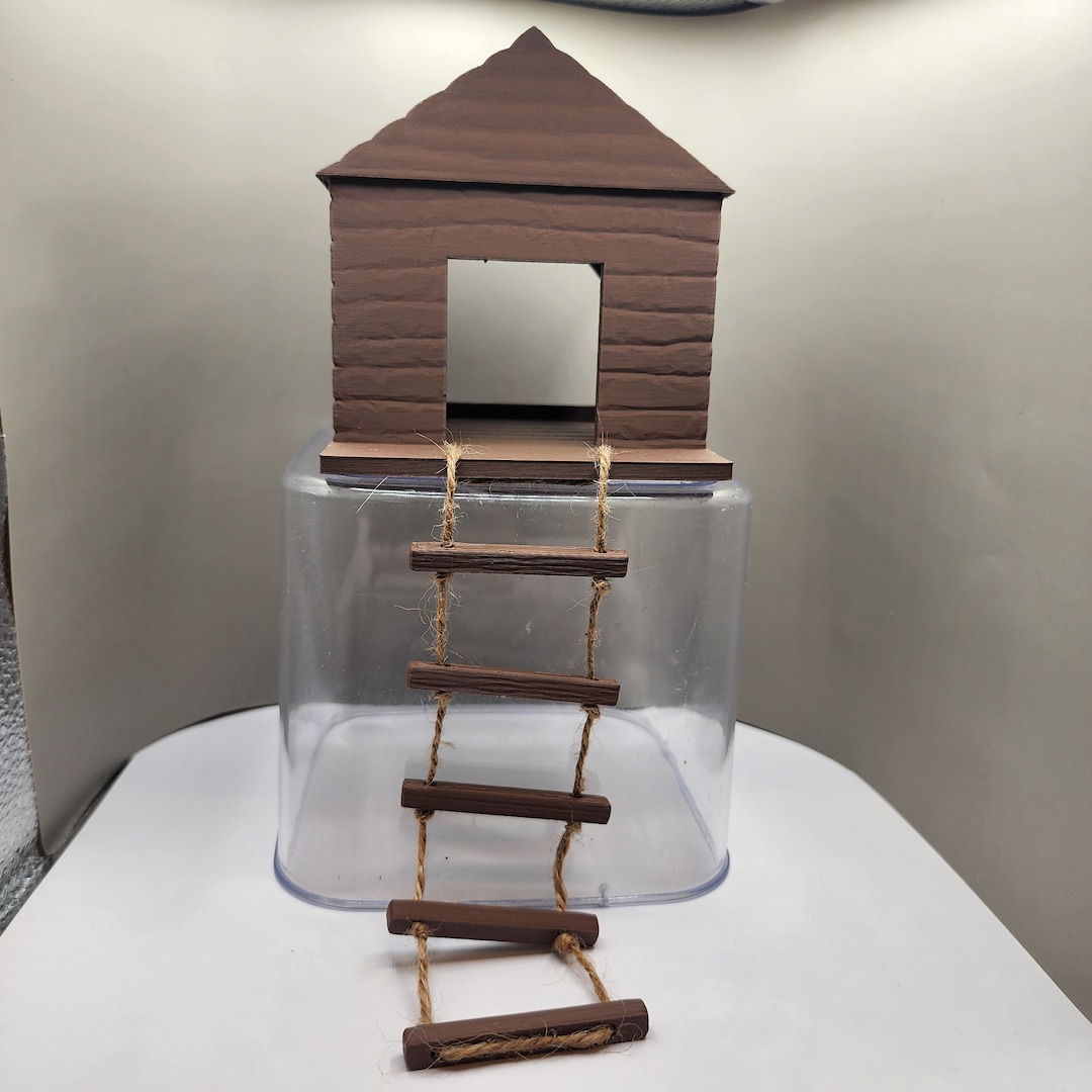 3D Printed Tree House With Rope Ladder - Etsy