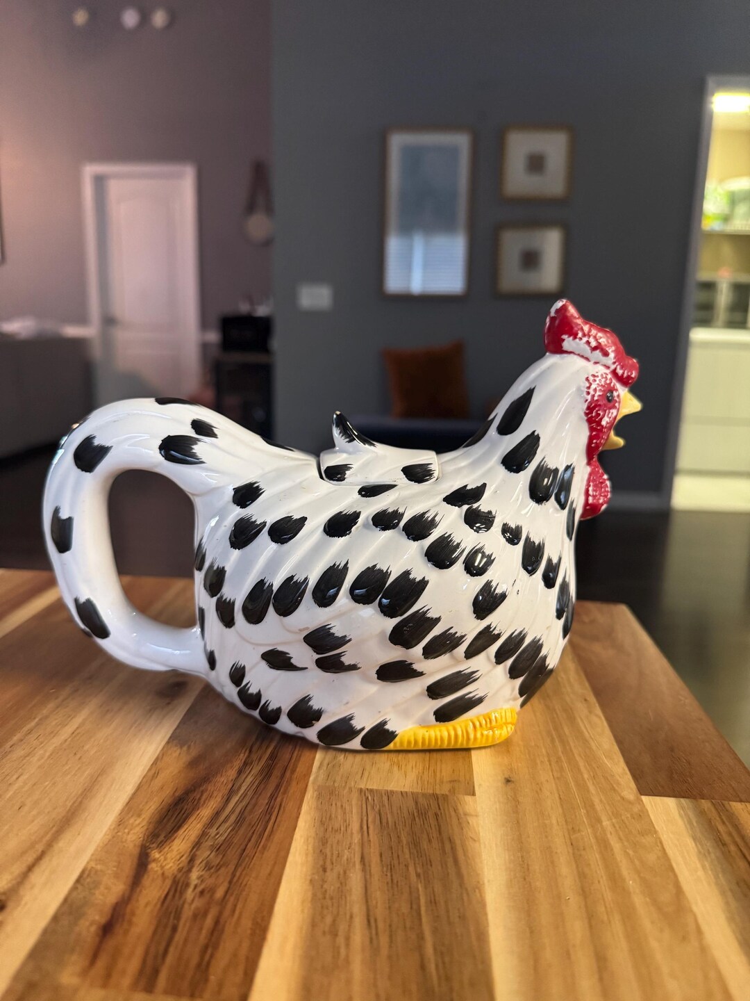 Chicken Teapot. Ceramic Teapot. Kitchen Decor. Kitschy Teapot, Tea ...