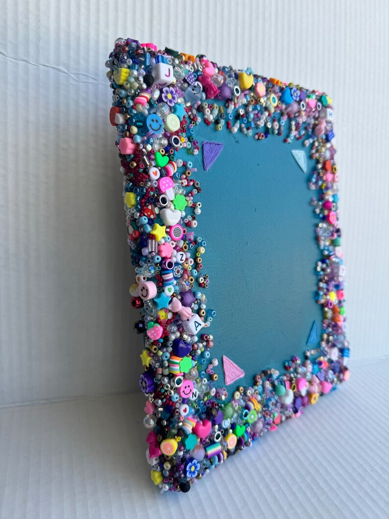 Colorful Bead Picture Frame - Etsy