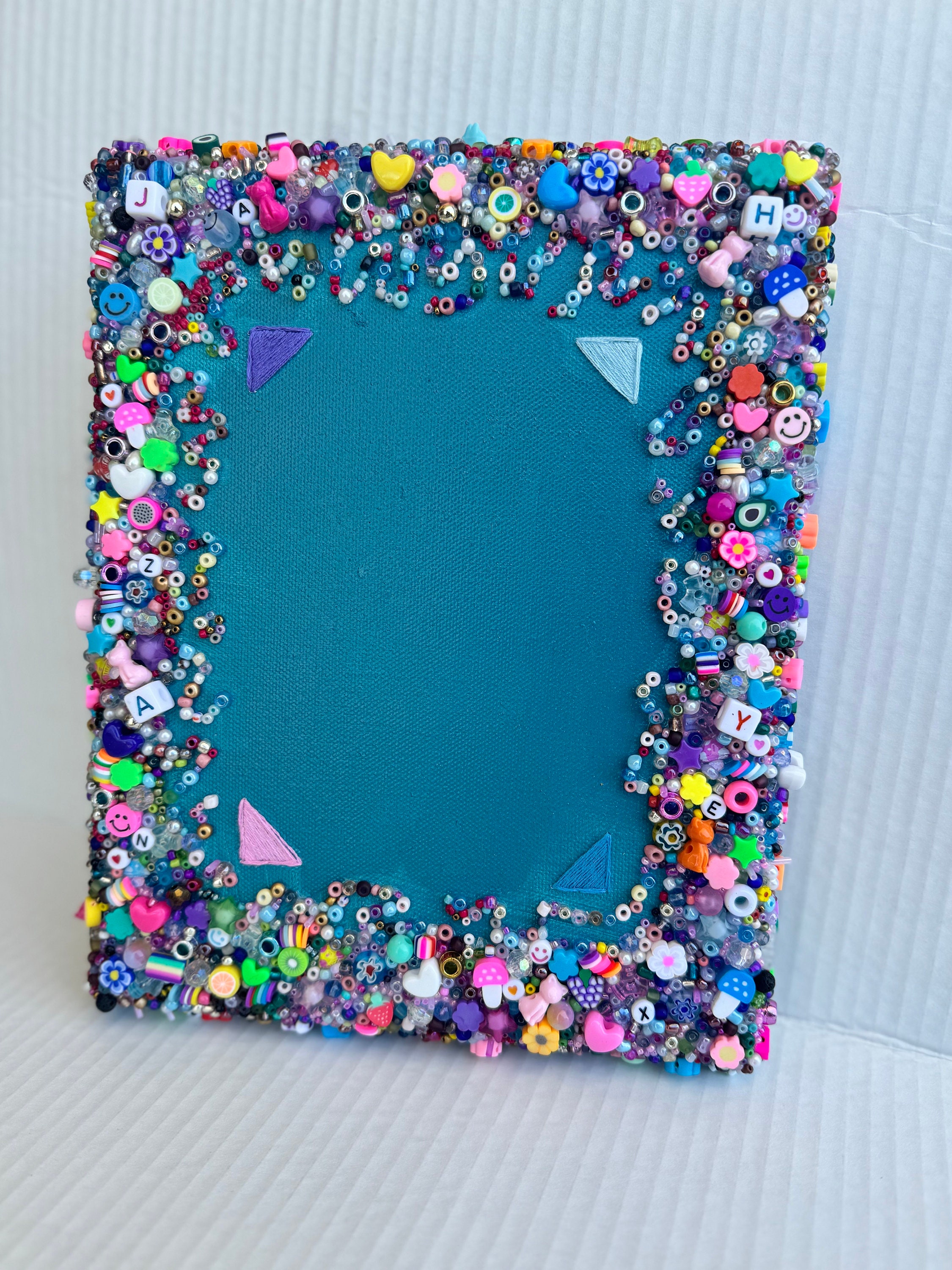 Colorful Bead Picture Frame - Etsy