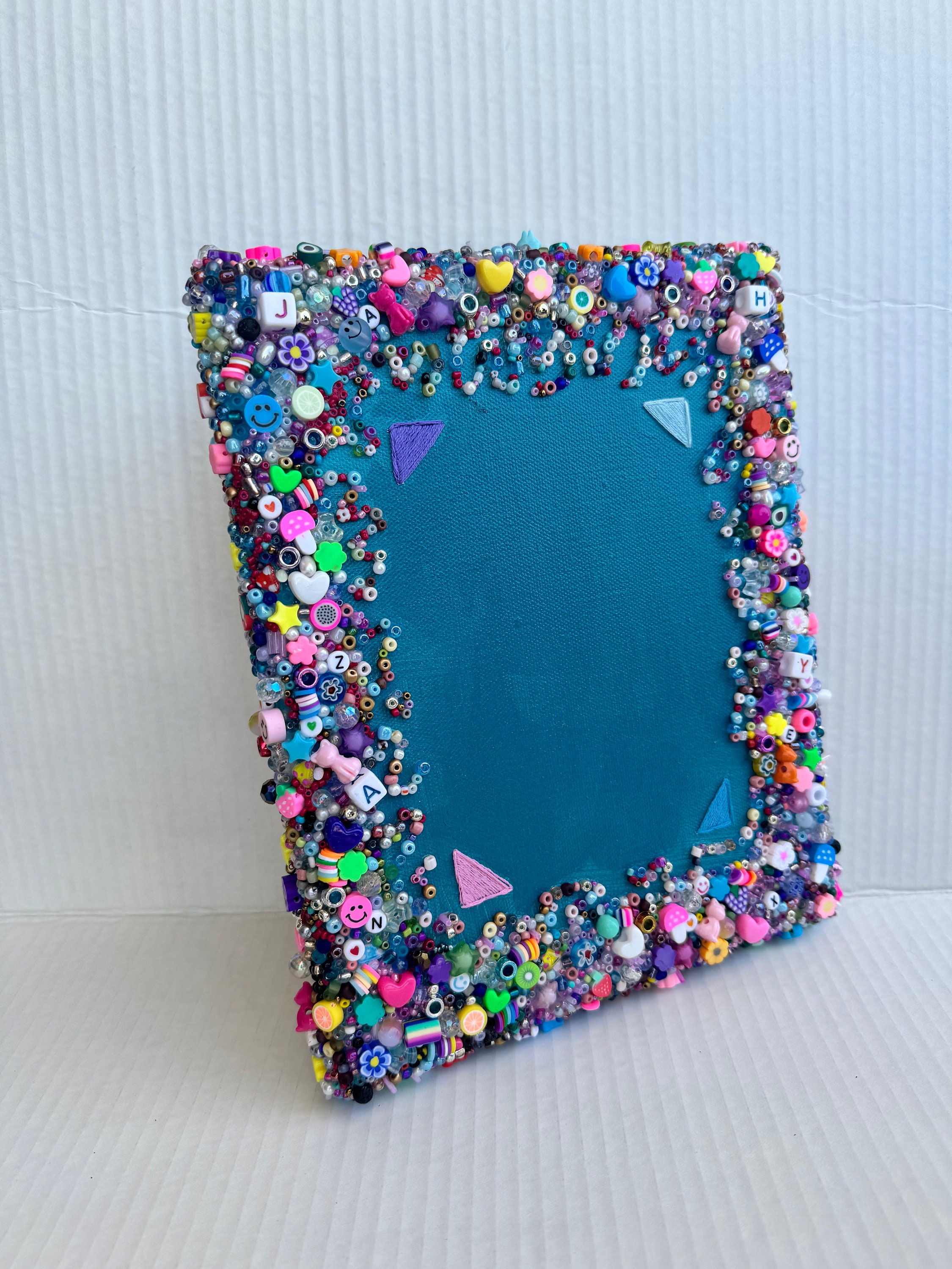 Colorful Bead Picture Frame - Etsy