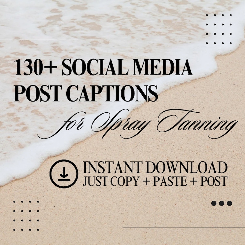 130 Social Media Post Captions for Spray Tan Professionals - Etsy