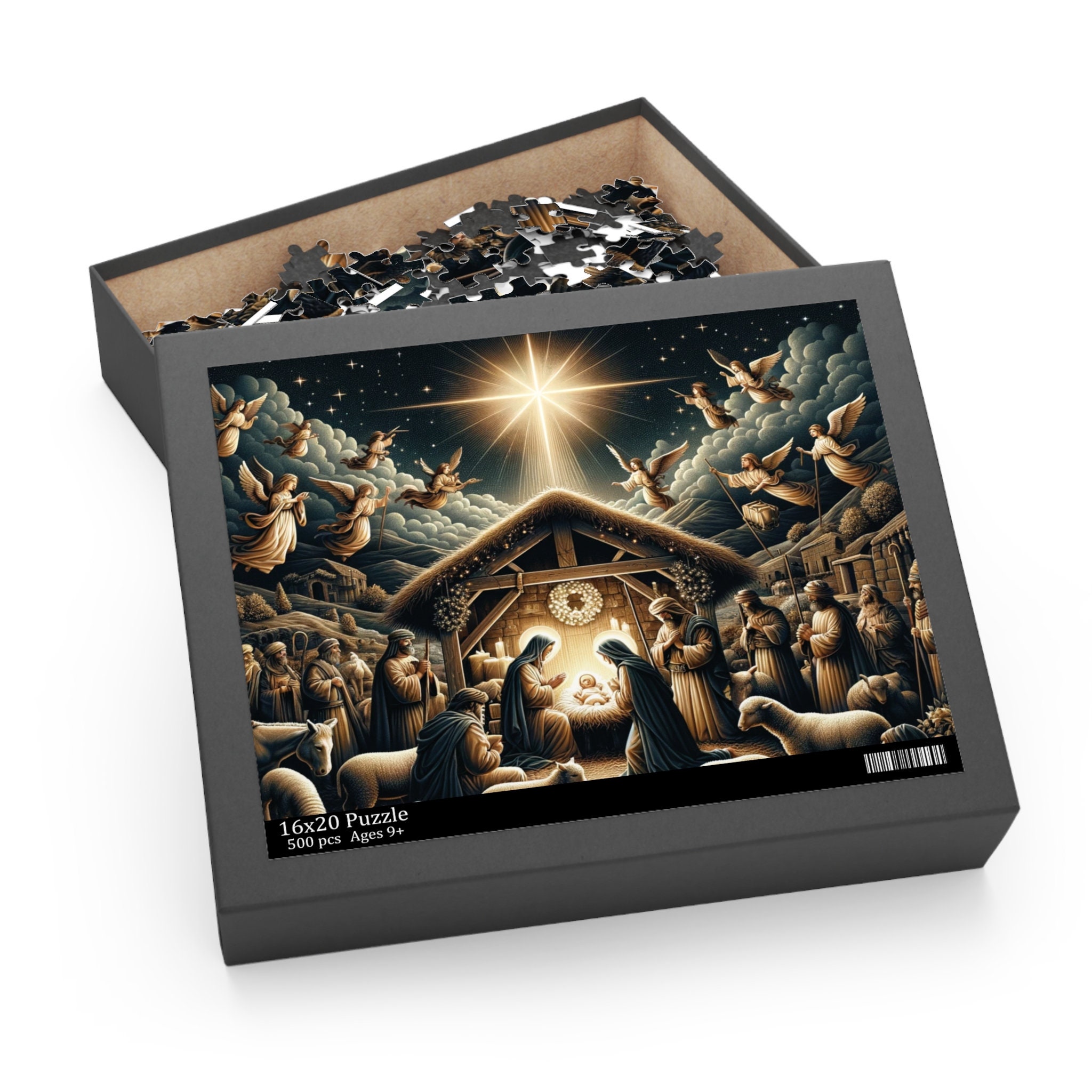 The Birth of Jesus Christ Nativity Scene Puzzle 120, 252, 500-piece - Etsy
