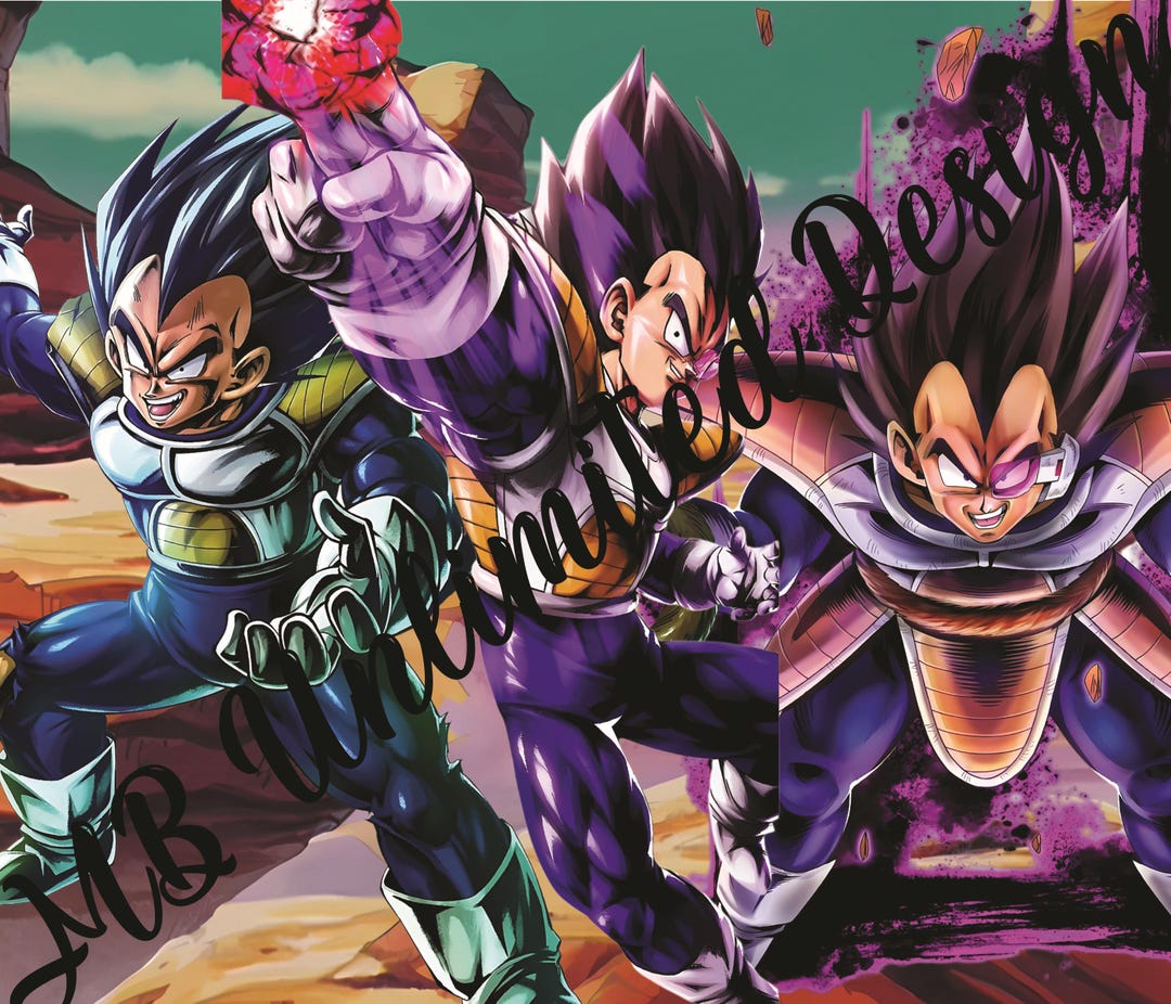 Vegeta Scouter Skinny Tumbler 20oz Wrap Sublimation Design - Etsy