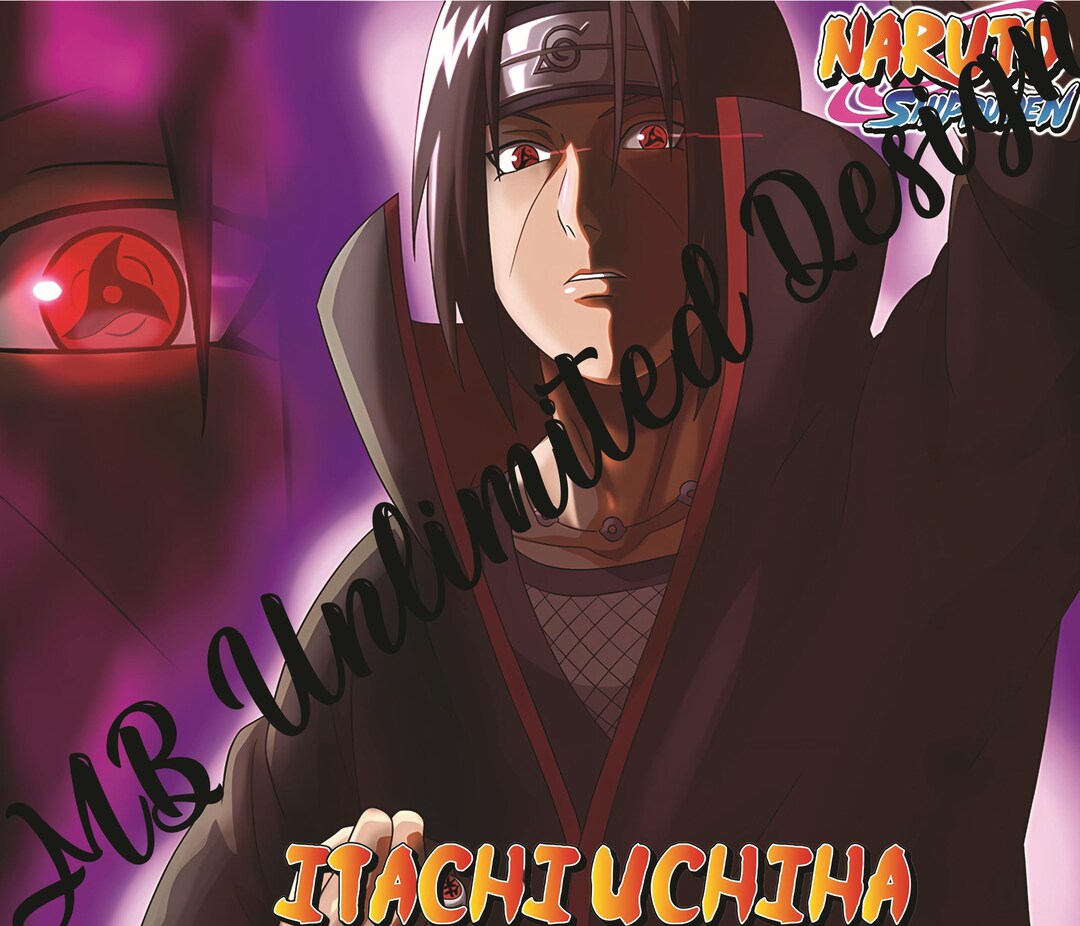 Itachi Uchiha Skinny Tumbler 20oz Wrap Sublimation Design - Etsy