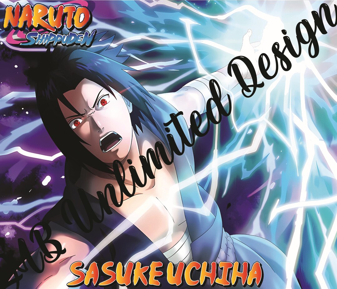Sasuke Uchiha Skinny Tumbler 20oz Wrap Sublimation Design - Etsy
