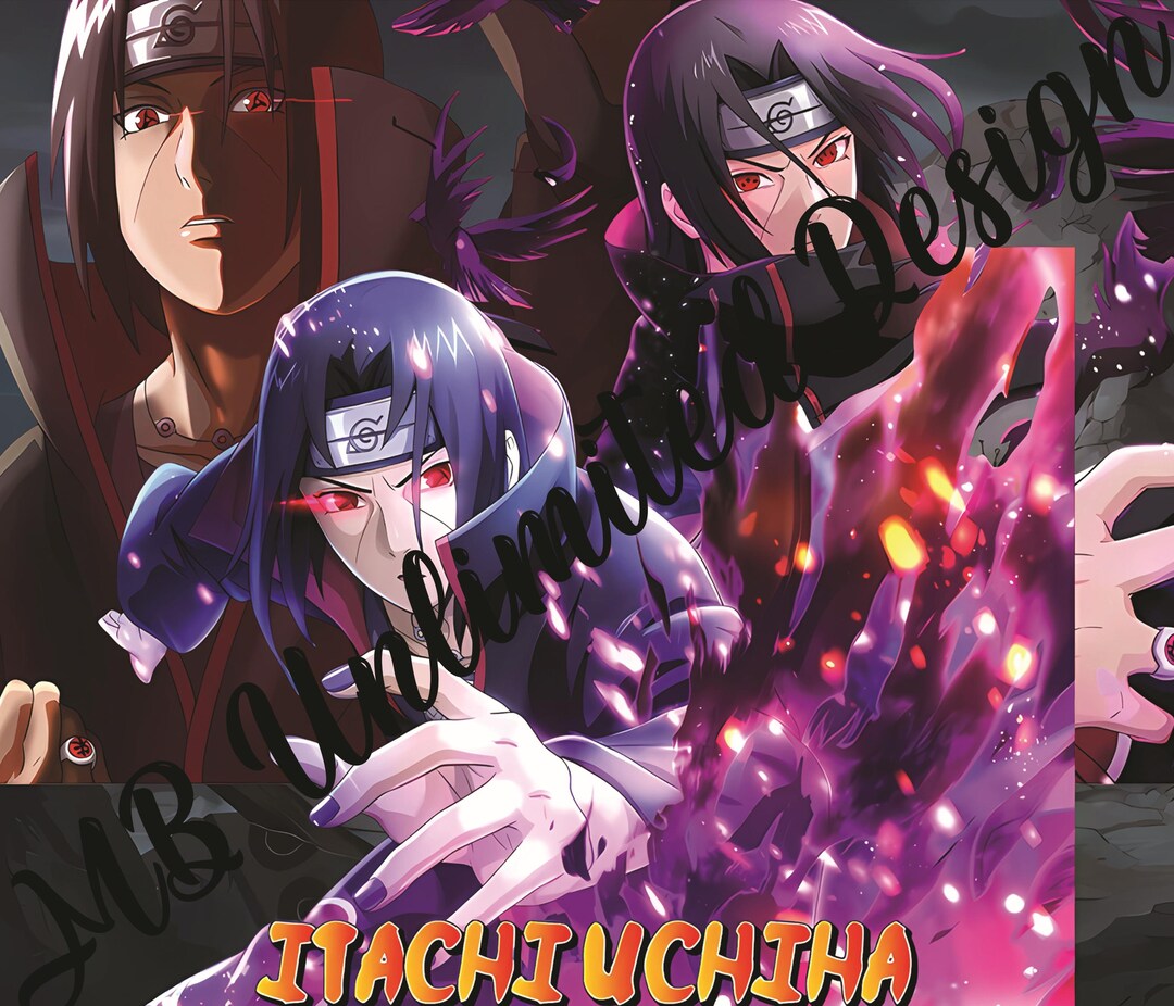 Itachi Uchiha Skinny Tumbler 20oz Wrap Sublimation Design - Etsy