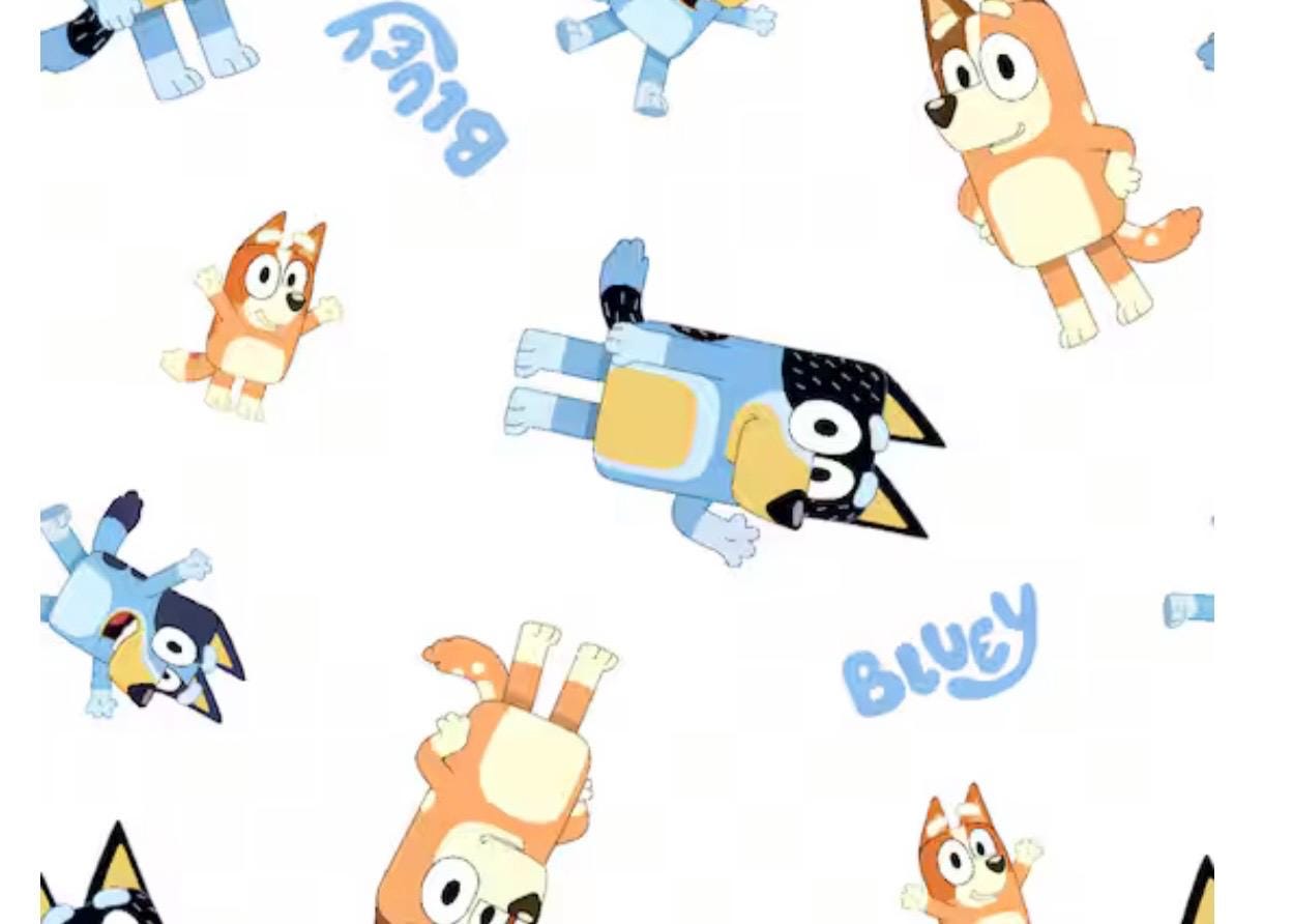 Bluey Cotton Fabric by Yard – Licensed Character Quilting Kids – Bluey ...