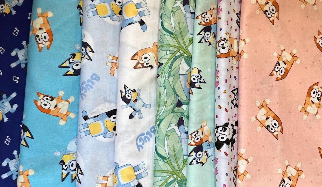 Bluey Fabric Collection - Etsy