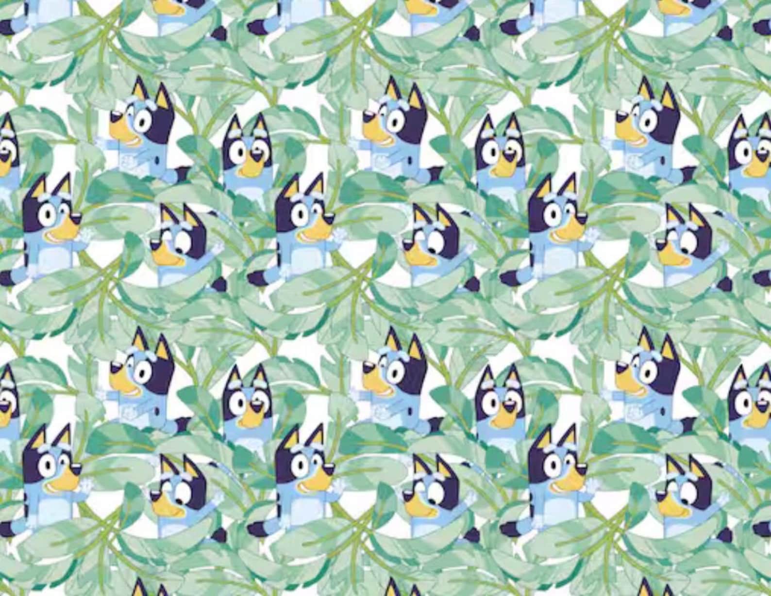 Bluey Cotton Fabric by Yard – Licensed Character Quilting Kids – Bluey ...