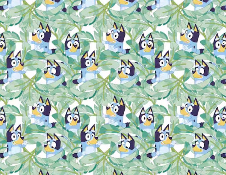 Bluey Fabric Collection - Etsy