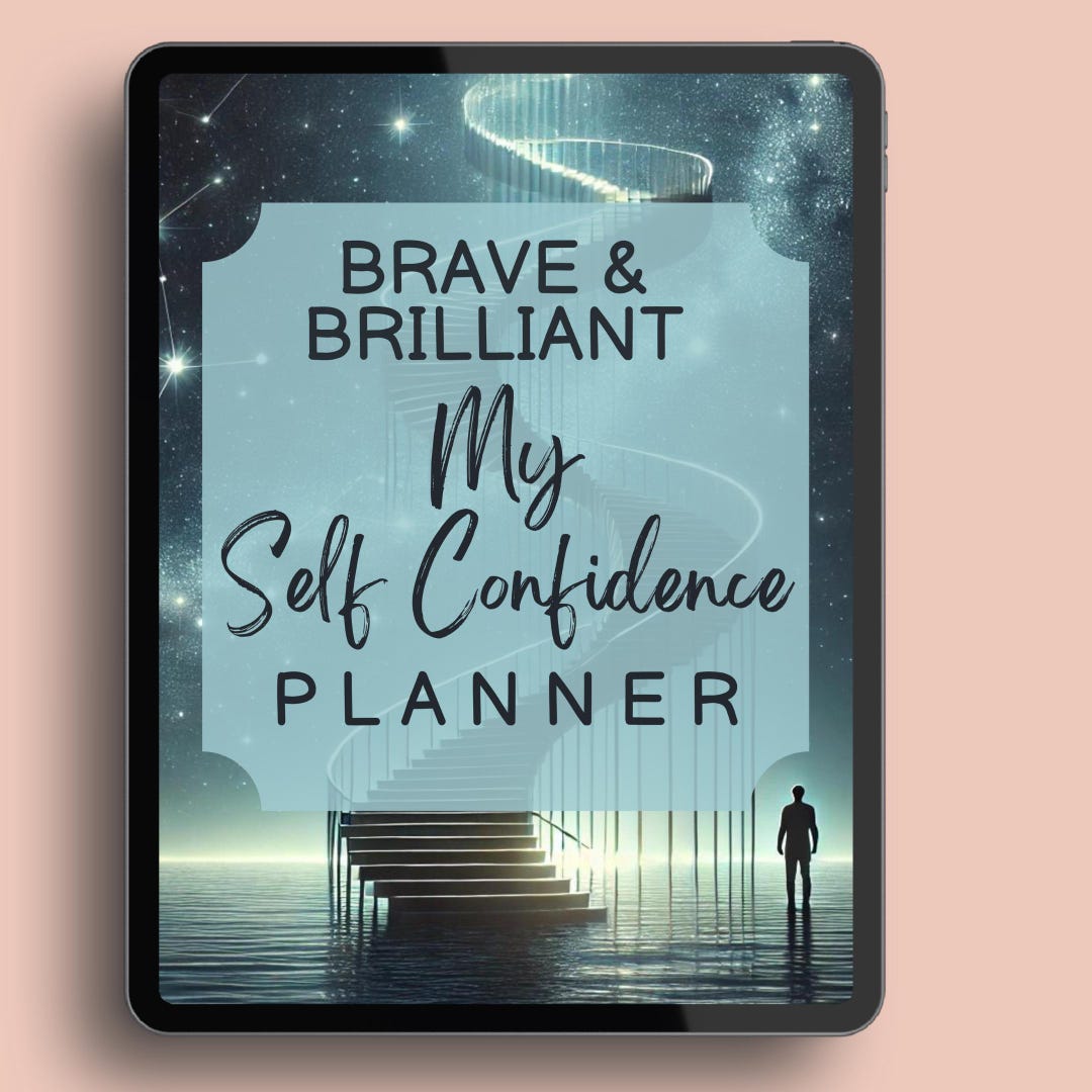 Brave & Brilliant Self-confidence Planner, Self Improvement, Self ...