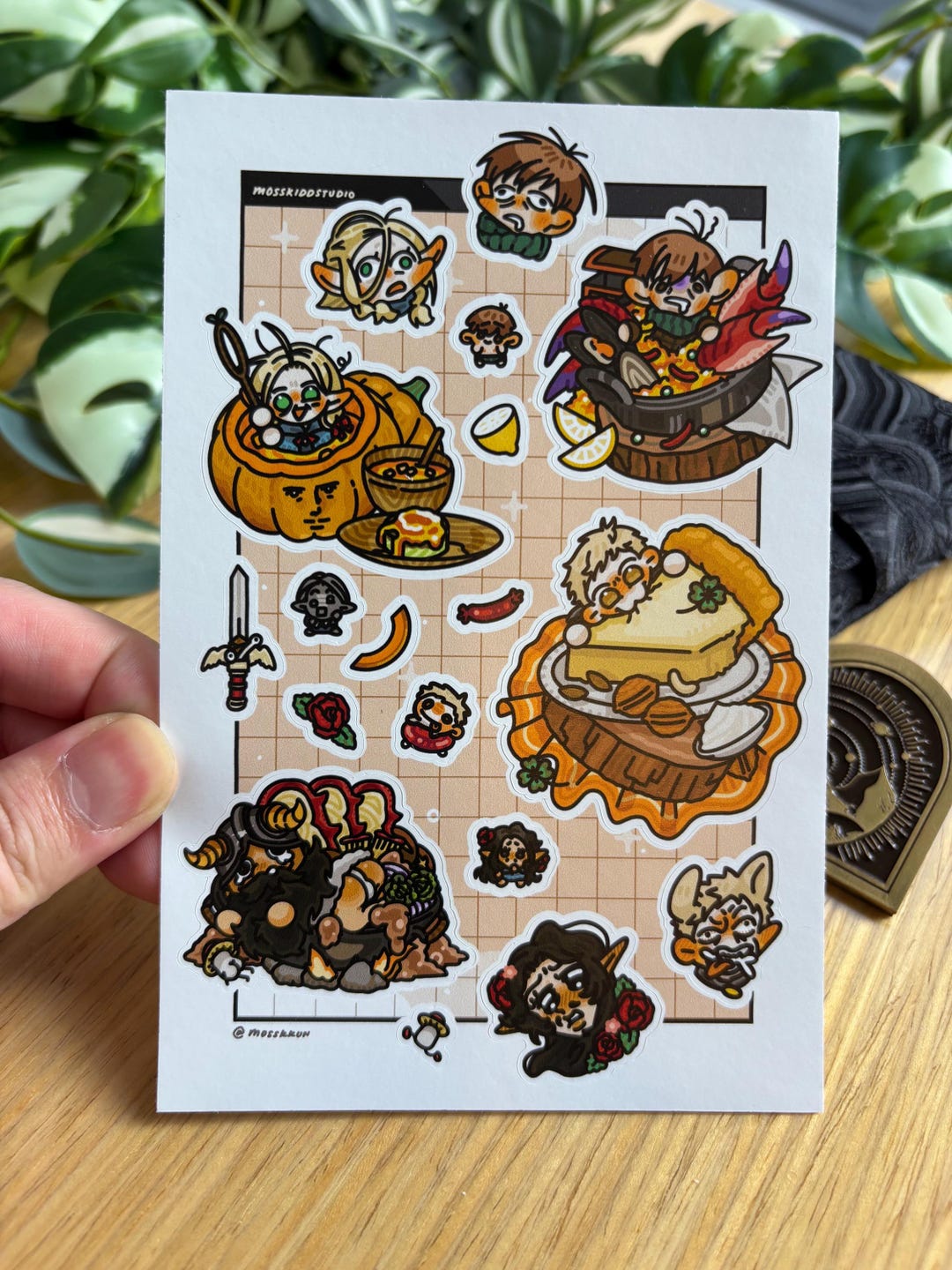 DUNGEON MESHI | 6x4 | Sticker Sheet for Journals, Planners, Decoration ...