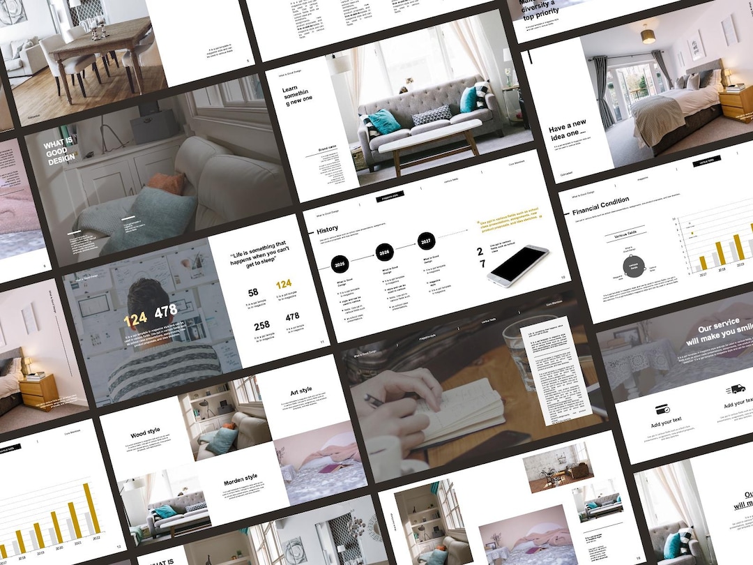 Editable Magazine Style Presentation 20+20 Slides Template – Horizontal ...