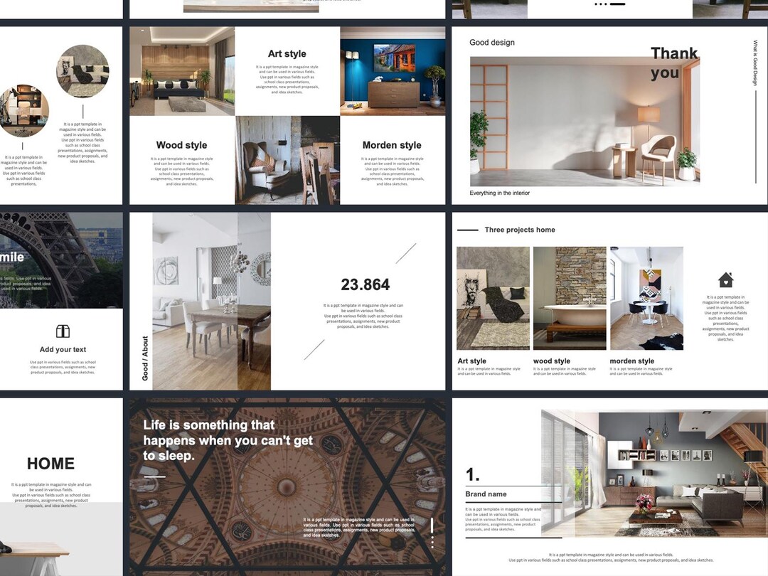 Minimal Magazine PPT Template: Editorial Canva Presentation (13 Pages ...
