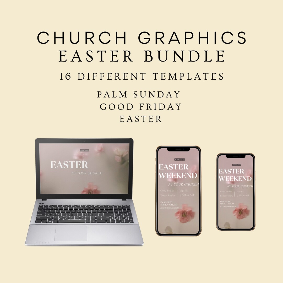Easter Graphic Bundle, Easter Bundle, Church Graphics Easter, Easter ...