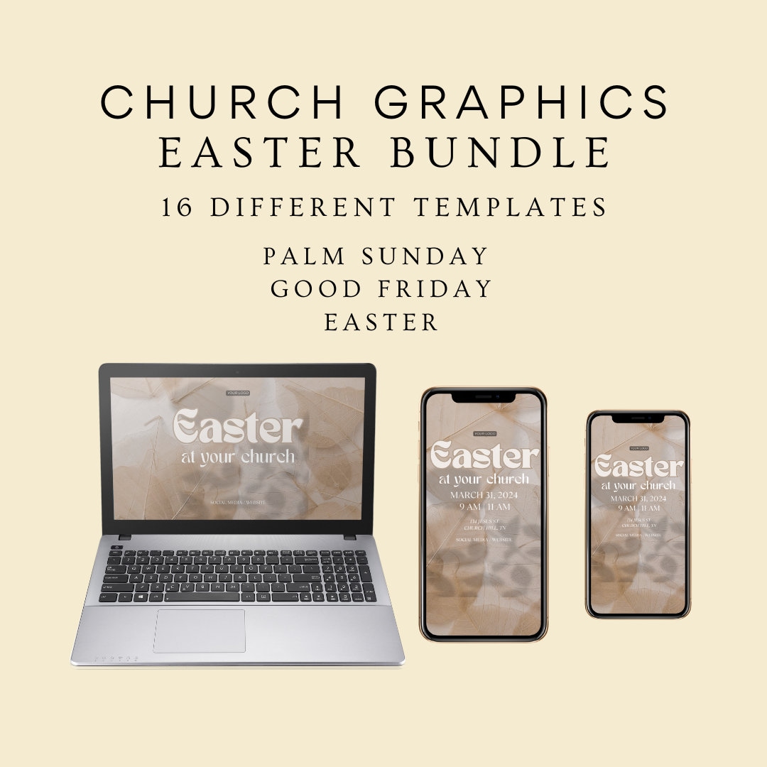 Easter Graphic Bundle, Easter Bundle, Church Graphics Easter, Easter ...