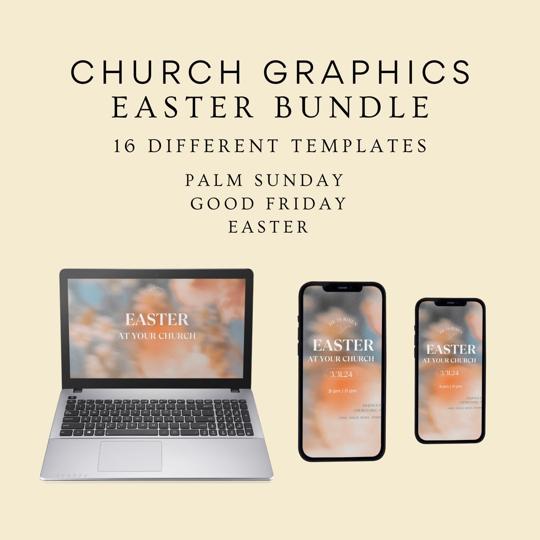 Easter Graphic Bundle, Easter Bundle, Church Graphics Easter, Easter ...
