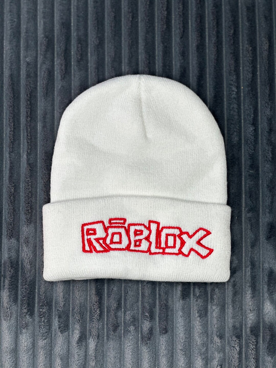 Roblox Embroidered Knitted Beanie L Embroidered Roblox Winter Hat L ...