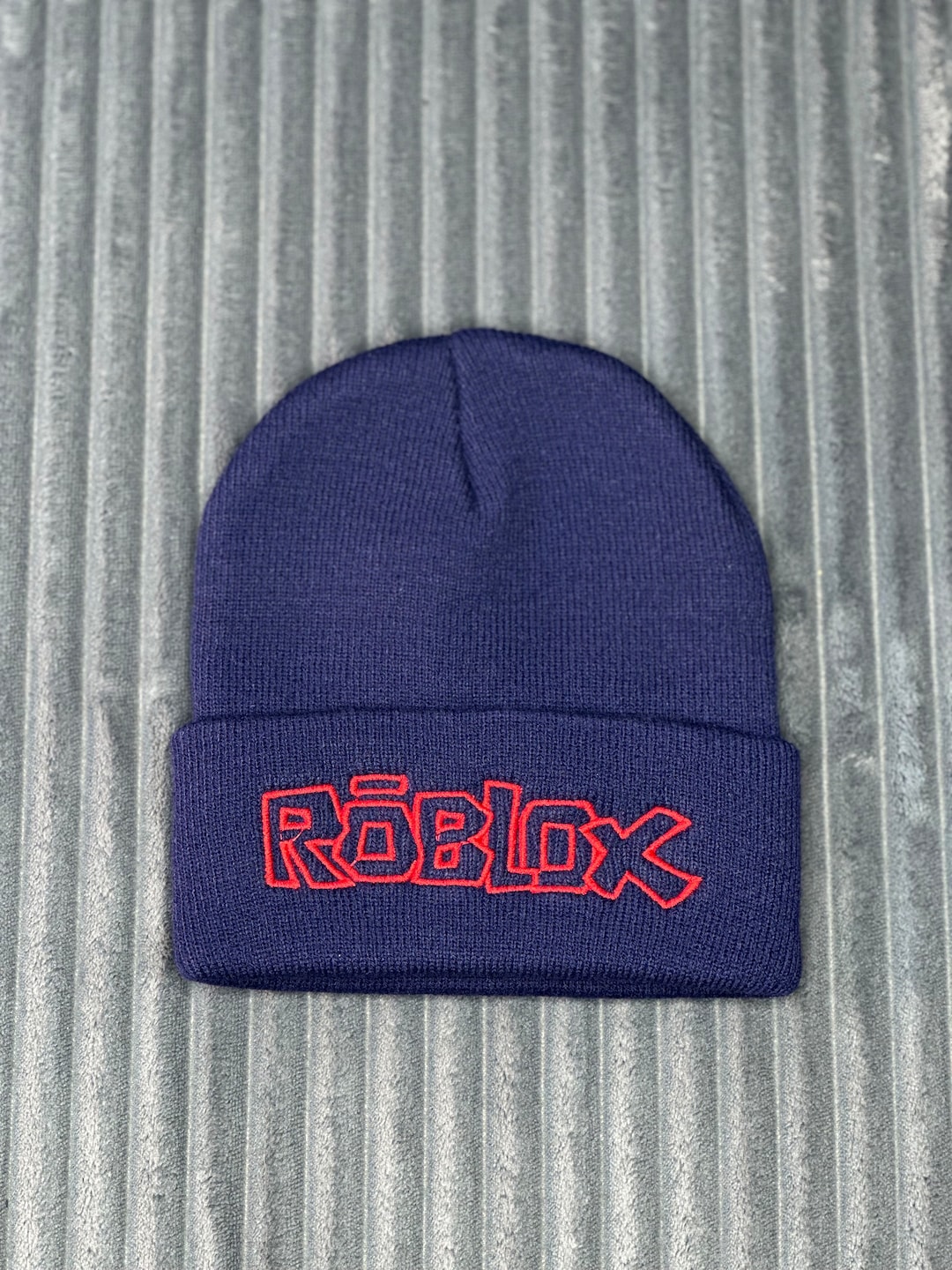 Roblox Embroidered Knitted Beanie L Embroidered Roblox Winter Hat L ...