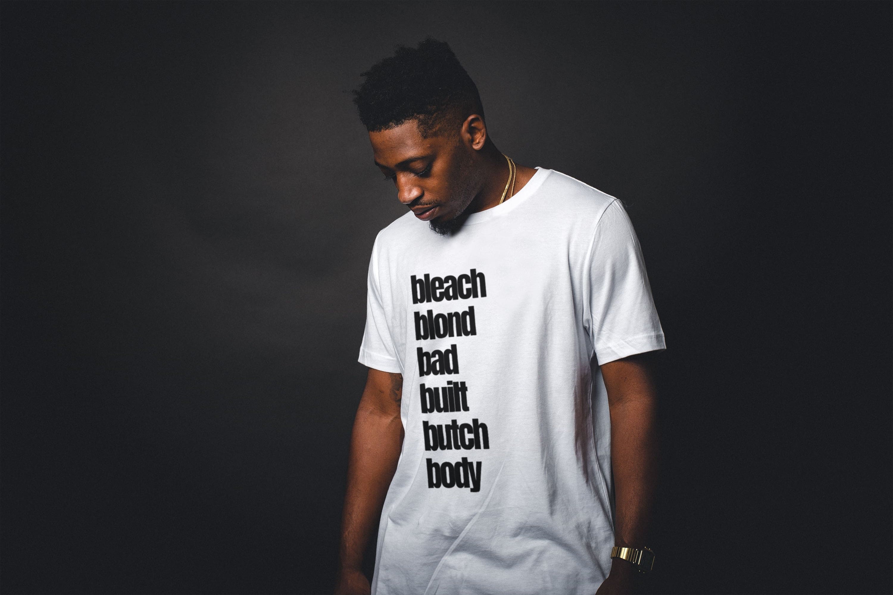 Bleach Blonde Bad Built Butch Body Funny T-shirt, Funny Congressional ...