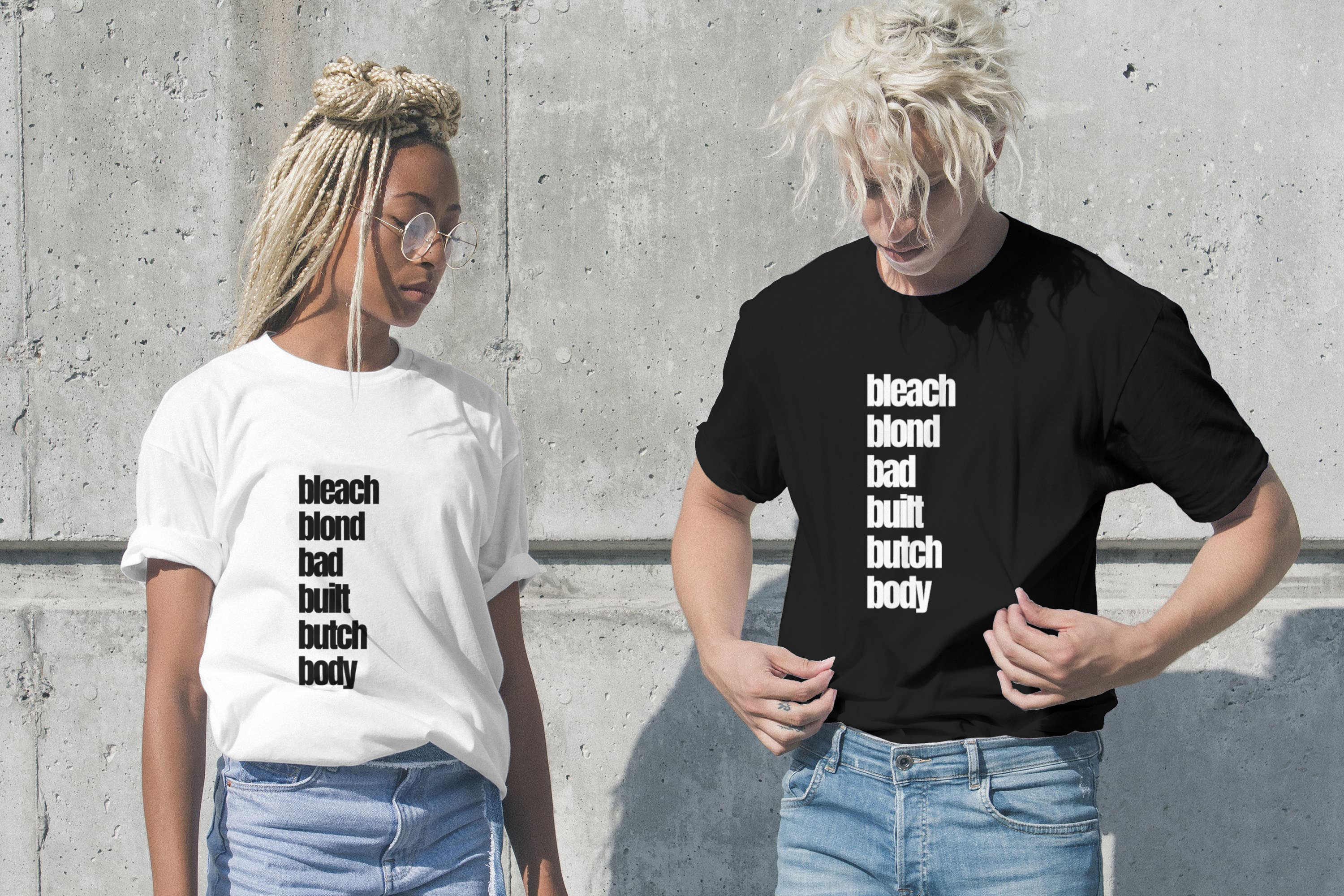 Bleach Blonde Bad Built Butch Body Funny T-shirt, Funny Congressional ...