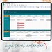 Digital Advertising Calendar Template, Ad Campaign Management for ...