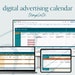 Digital Advertising Calendar Template, Ad Campaign Management for ...