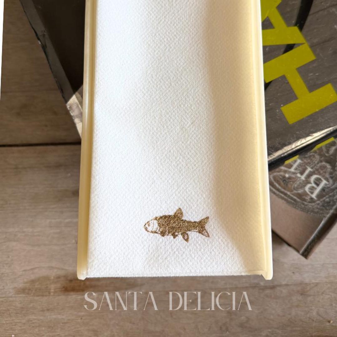 Gold Foil Fish Guest Napkins: Linen-feel Disposable Hand Towels (set of ...