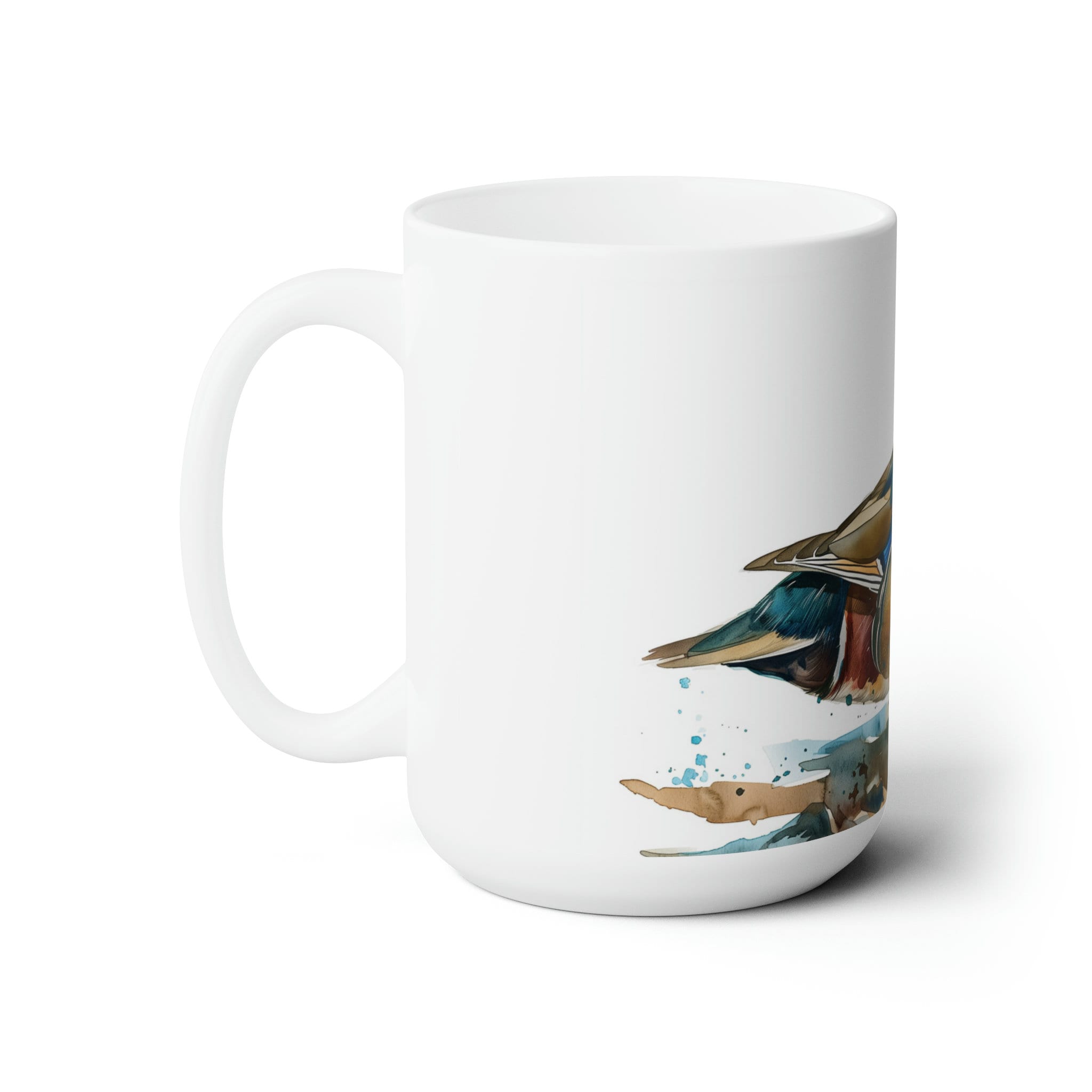 Wood Duck Mug 15oz Duck Mug, Wood Duck Watercolor Mug Gift for Dad. - Etsy
