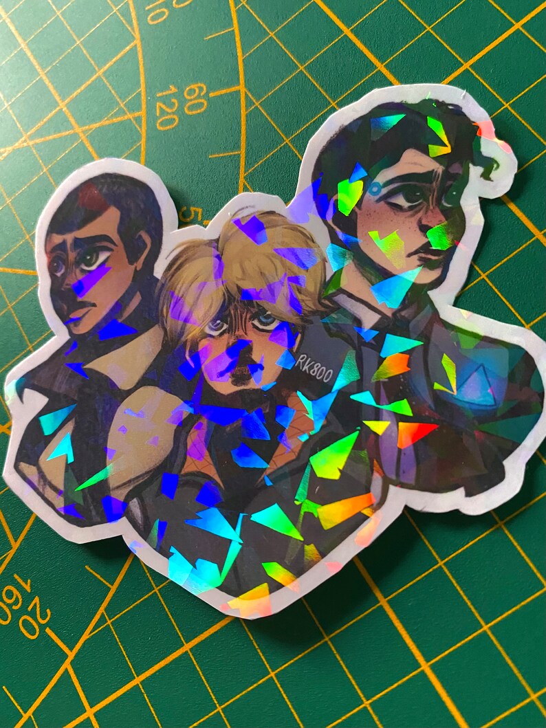 Detroit: Become Human Sticker Connor Markus Kara Vinyl Holographic ...