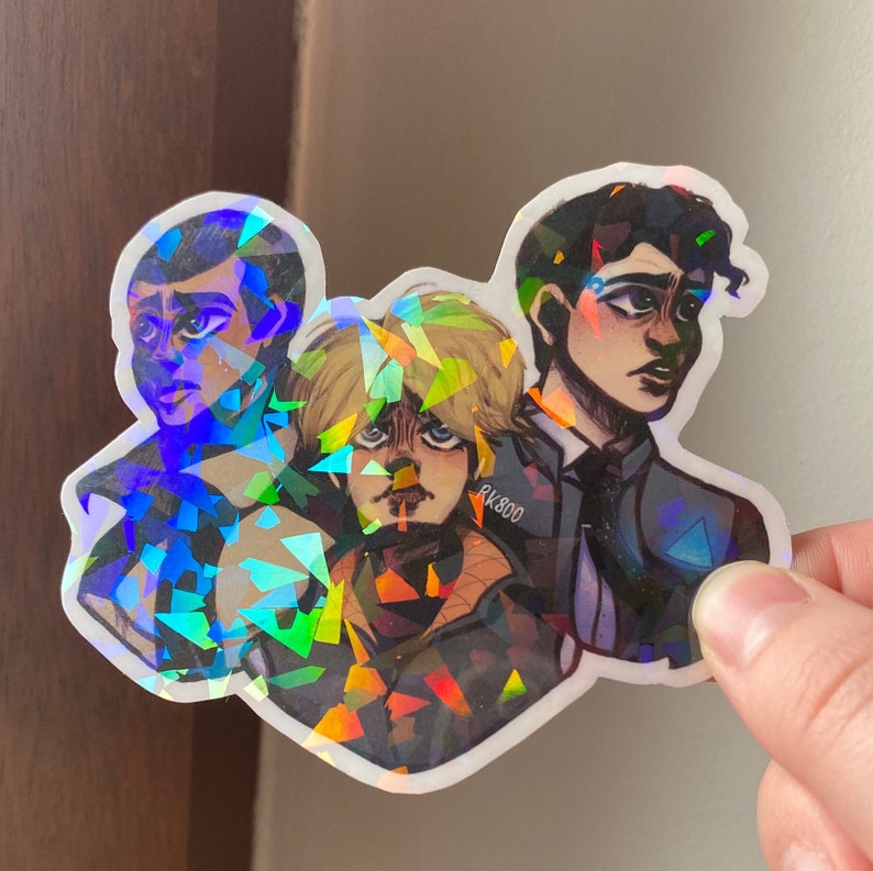 Detroit: Become Human Sticker Connor Markus Kara Vinyl Holographic ...
