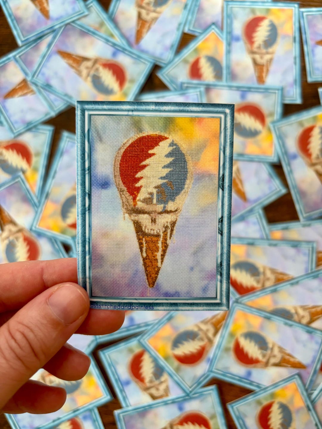 Grateful Dead Ice Cream Stealie Sticker - Etsy