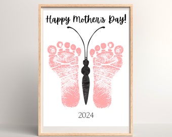 Mother's Day Butterfly Printable Download Print Kids Craft Gifts Kids ...