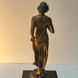 Art Nouveau Deco Sculpture Signed J Tupton not Bronze - Etsy UK