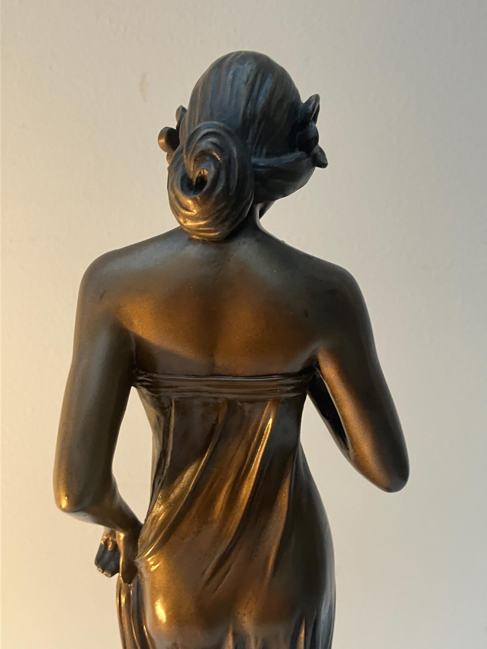 Art Nouveau Deco Sculpture Signed J Tupton not Bronze - Etsy UK