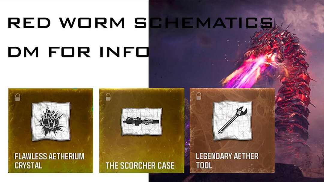 Mw3 Zombie X1 Red Worm Schematics - Etsy