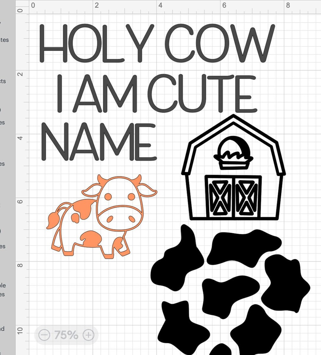 Holy COW I Am Cute - Doc Band Stickers Cow Theme - Etsy