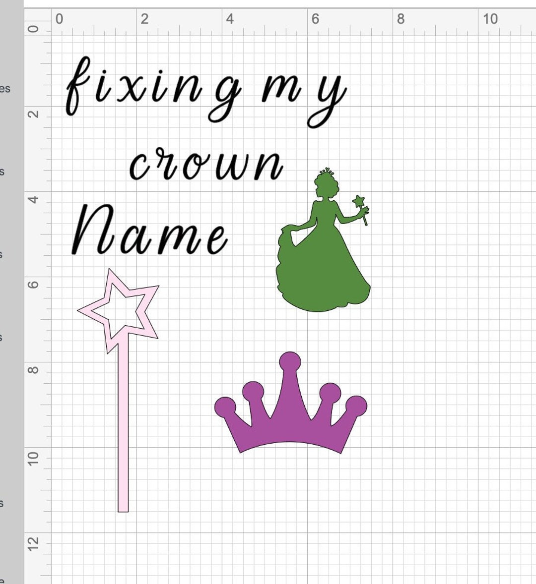 Princess Fixing My Crown - Doc Band Stickers - Etsy